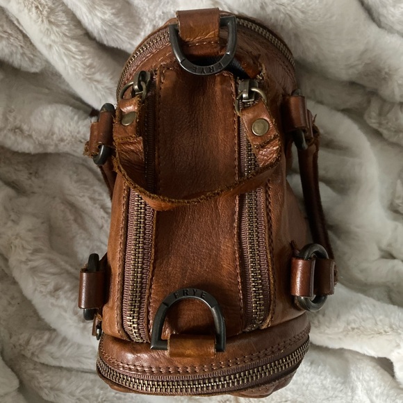 Frye | Bags | Frye Brooke Speedy Satchel Brown Leather Bag | Poshmark